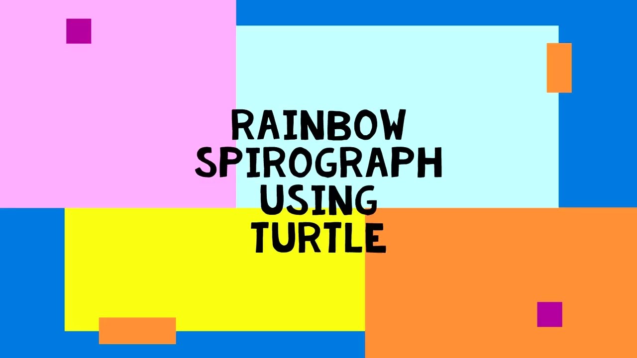 Rainbow Spirograph in Turtle || Python Turtle Animation