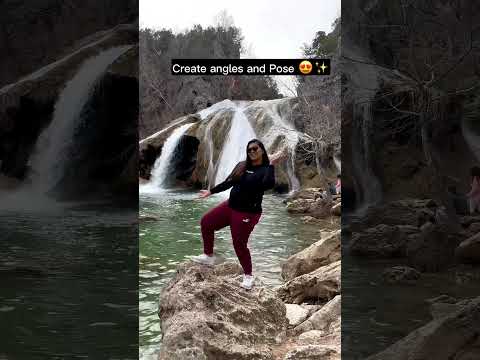 How to pose with Waterfall background | Posing tips | photo shoot inspo | photo pose ideas