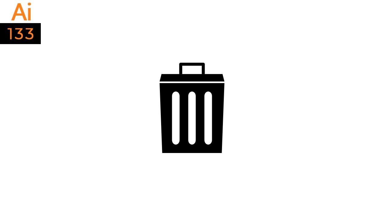 Create a simple Delete Icon in Illustrator