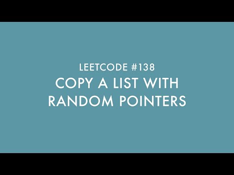 Code with Jess - Leetcode #138 Copy A List with Random Pointers
