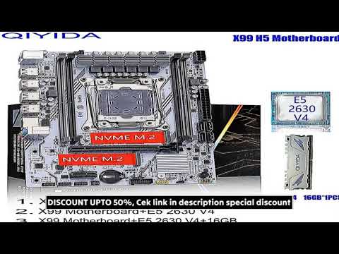 QIYIDA X99 Motherboard Set Kit With LGA2011-3 Xeon E5 2630 V4 CPU DDR4 16GB REG ECC memory