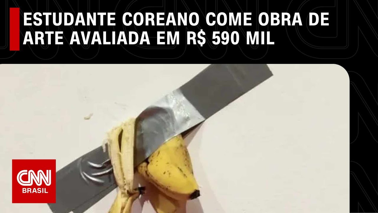 Fruta ou obra de arte? Empresário come banana após comprá-la por R$ 37 ...