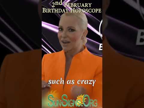 2nd February birthday horoscope ♒️Born On February 2 - Happy Birthday | SunSigns.Org | #shorts