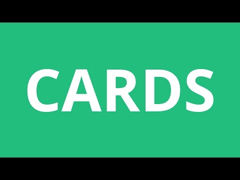 How To Pronounce Cards - Pronunciation Academy