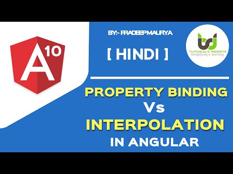 Learn Property Binding Vs Interpolation | Angular 10 Tutorials in Hindi | Part 12 | withMe ...
