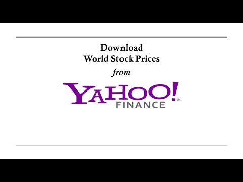 Download world stock prices from Yahoo Finance