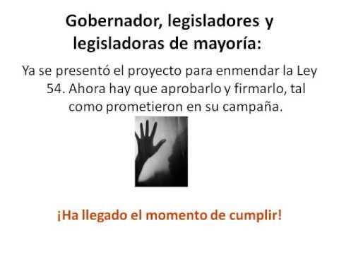 Enmiendas a la Ley 54 | CLADEM Puerto Rico