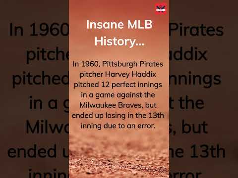 MLB Weird and Insane Facts and Stats - Harvey Haddix