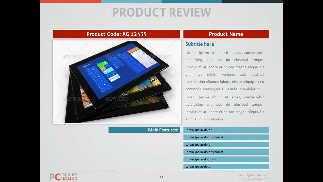Product Catalog - Powerpoint Presentation Template