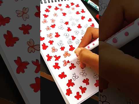 Doodle art ❤️ How to draw very easy tiny flowers | #art #shortsvideo #craft #doodle #flowers #viral