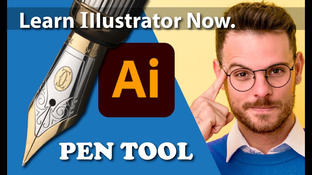 Adobe Illustrator Tutorial | Beginners Guide/Examples | Pen Tool