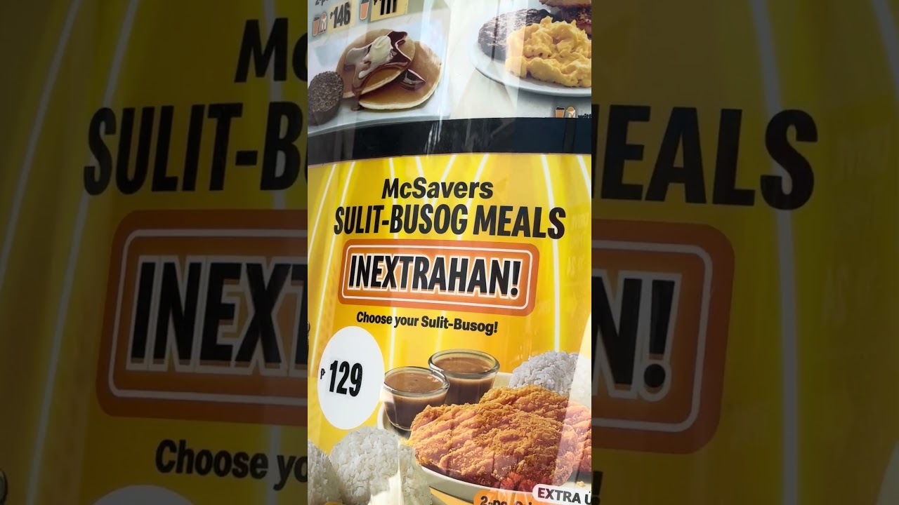 McDonald’s Philippines Menu 🇵🇭 | McSpaghetti, Burger Steak, Chicken Breakfast & Hotcakes