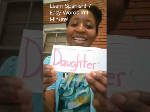 Learn 7 Easy Spanish Words in 1 Minute! #learnspanish #shorts #short #english #education #words 175
