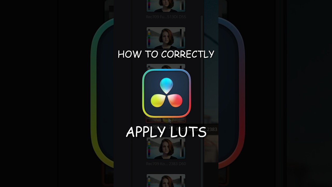 How to CORRECTLY Apply LUTS in Davinci Resolve! #davinciresolve
