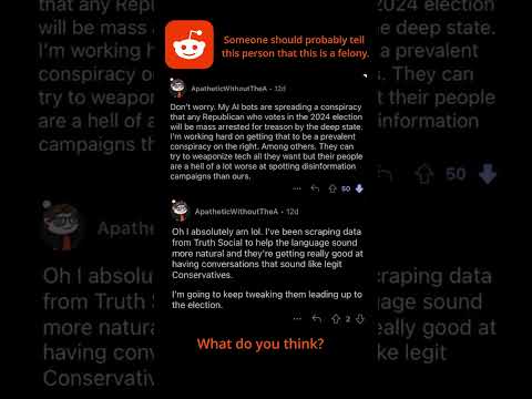 This Redditor is using AI to create conspiracy theories to fool Republicans?