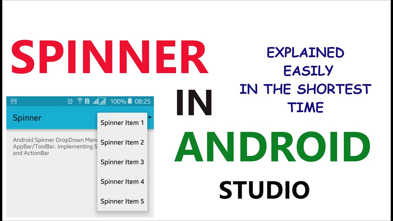 Spinner Android - Learn Android by Building Apps 3 - Pop up your hobbies with a simple spinner