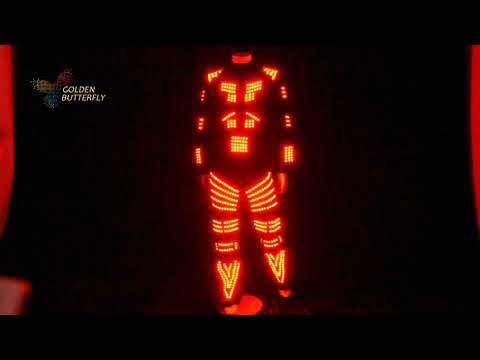 JHD L0114-LED Clothing Fashion SW2812 Robot Suits Luminous Costumes Men
