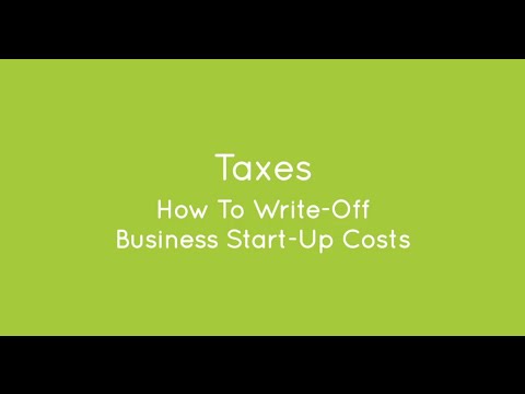 Business Tax Write Offs: Start Up Costs