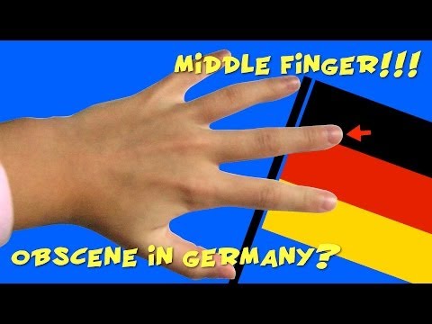 Middle Finger - obscene hand gesture in Germany?