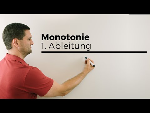 Monotonie, Monotonieverhalten mit 1. Ableitung, Mathehilfe online | Mathe by Daniel Jung