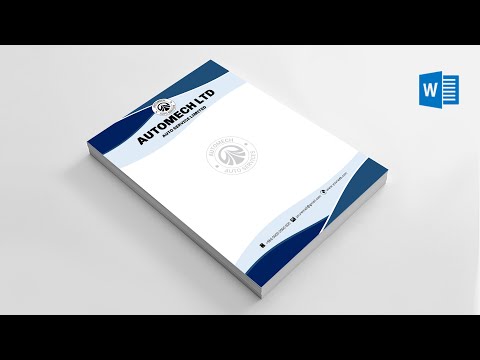 How to make a professional letterhead in MS Word ⬇ DOWNLOAD FREE (2022)