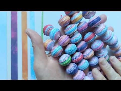 Paper beads 16 mm Bubble Ball