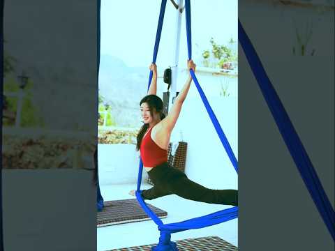 "Retreat to Rishikesh &experience the magic of aerial yoga " #retreats #aerialyoga #youtubeshorts