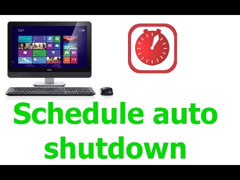 How to schedule automatic shutdown in windows 10