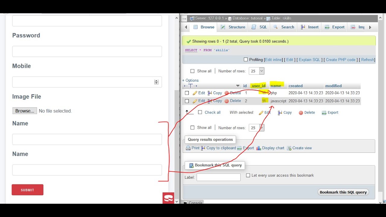 CakePHP 4 save hasMany data | save one to many data.(32)
