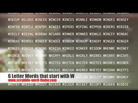 6 letter words that start with W