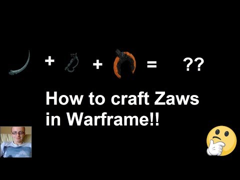 How to craft a zaw (custom melee weapon) in Warframe