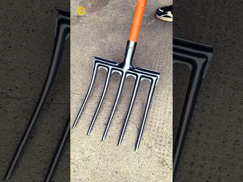 Ultra Heavy Duty Steel Pitchfork | Extreme Garden Tool Test! #shorts #Pitchfork #HeavyDuty #diy