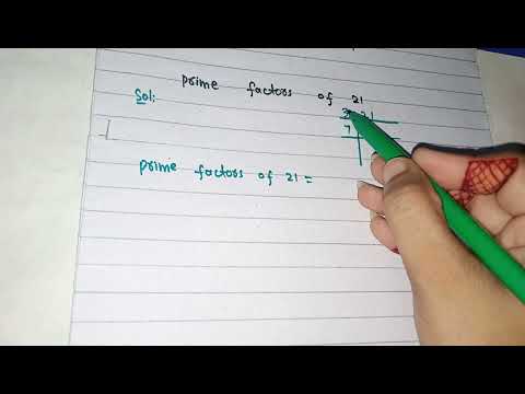 Prime Factors of 21 | Prime Factorization