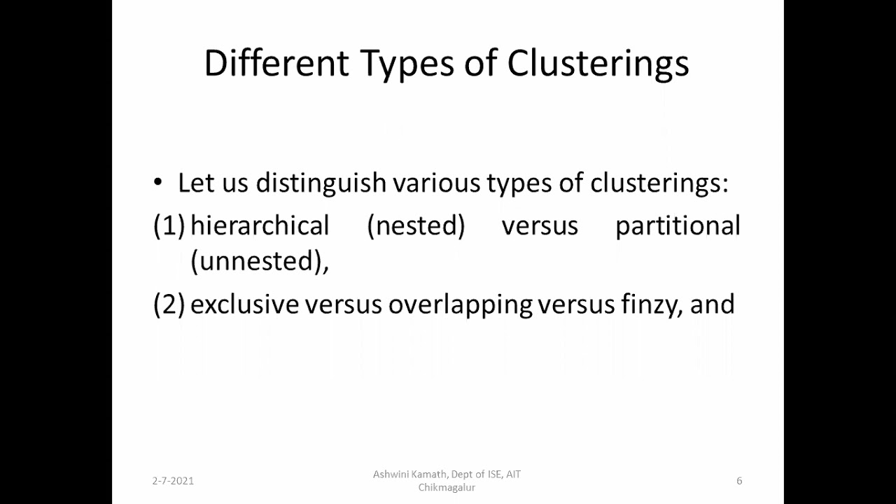 DM&DW 6th Sem Module 5 Clustering Analysis: Overview