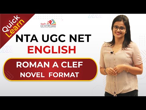 Apple B Quick Learn | Roman A Clef | Novel Format | NTA UGC NET English