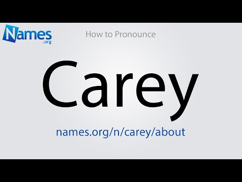 How to Pronounce Carey