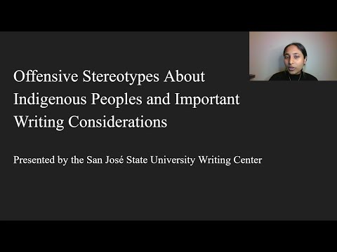 Offensive Stereotypes About Indigenous Peoples and Important Writing Considerations