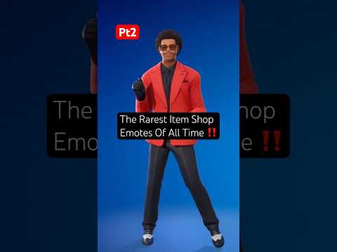 The Rarest Item Shop Emotes 😳 #fortnite