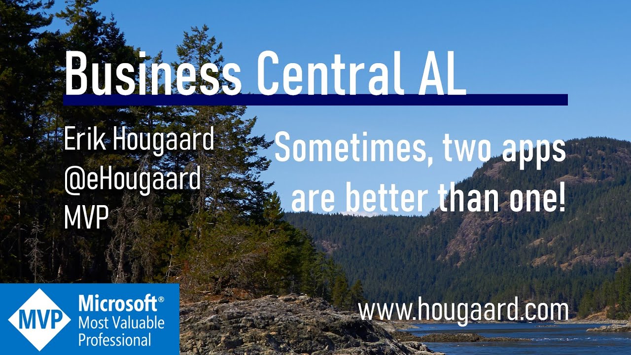 Sometimes, two apps are better than one in AL and Business Central