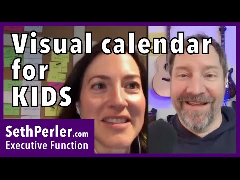 💥Great example of VISUAL calendar for kids