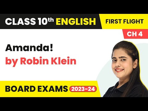 Amanda! by Robin Klein - From the Diary of Anne Frank | Class 10 English Chapter 4 | 2022-23