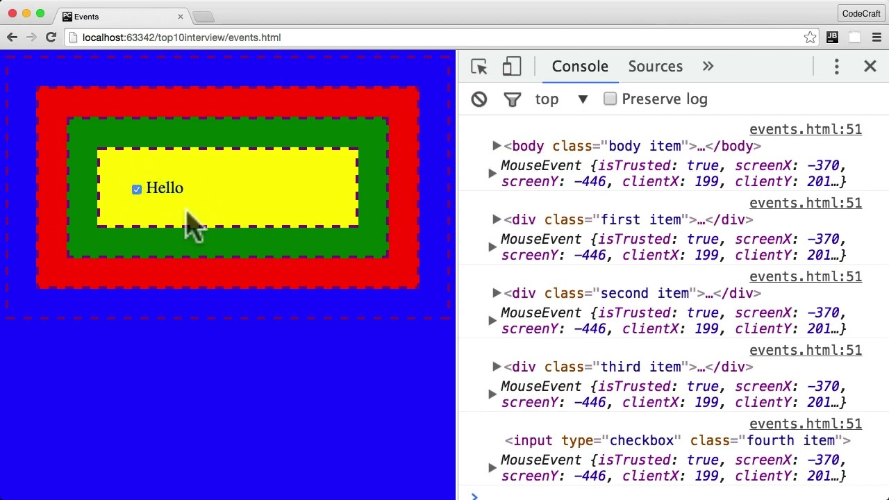 2.  What is the difference between stopPropagation and preventDefault