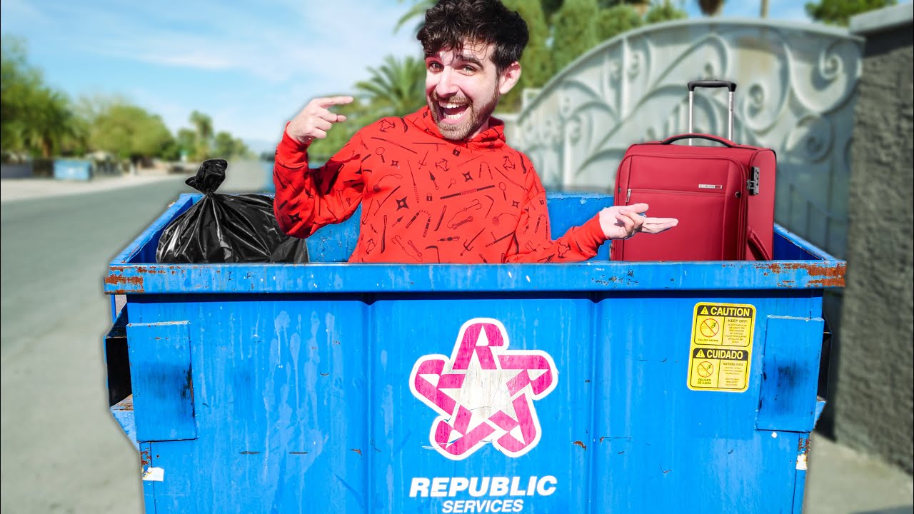 Why I'm Living in a Dumpster... Surviving 24 Hours in My New House | Spy Ninjas