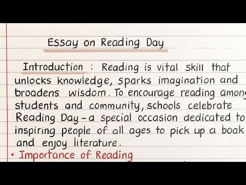 Essay on Reading Day in English | Importance of Reading for Students | Reading Day Essay in English