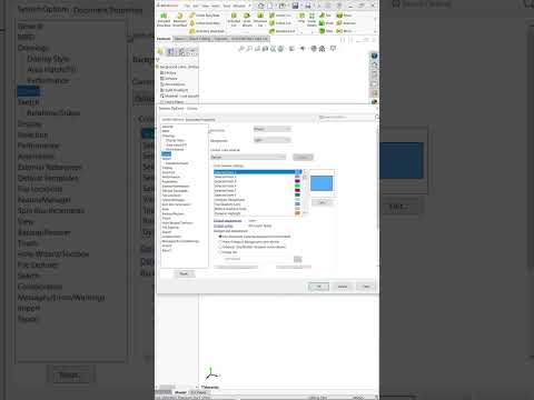 How to change Background color of Solidworks Theme ?? #shorts