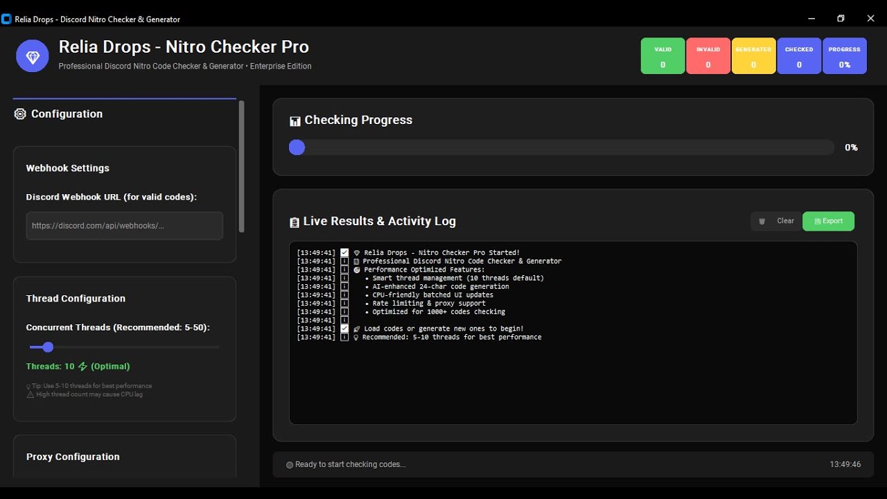FREE DISCORD NITRO GENERATOR Checker and Generator