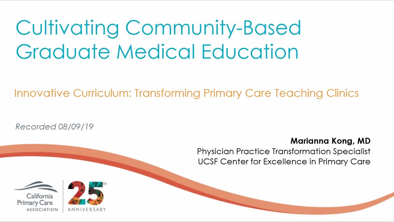 8. INNOVATIVE CURRICULUM: Transforming Primary Care Teaching Clinics