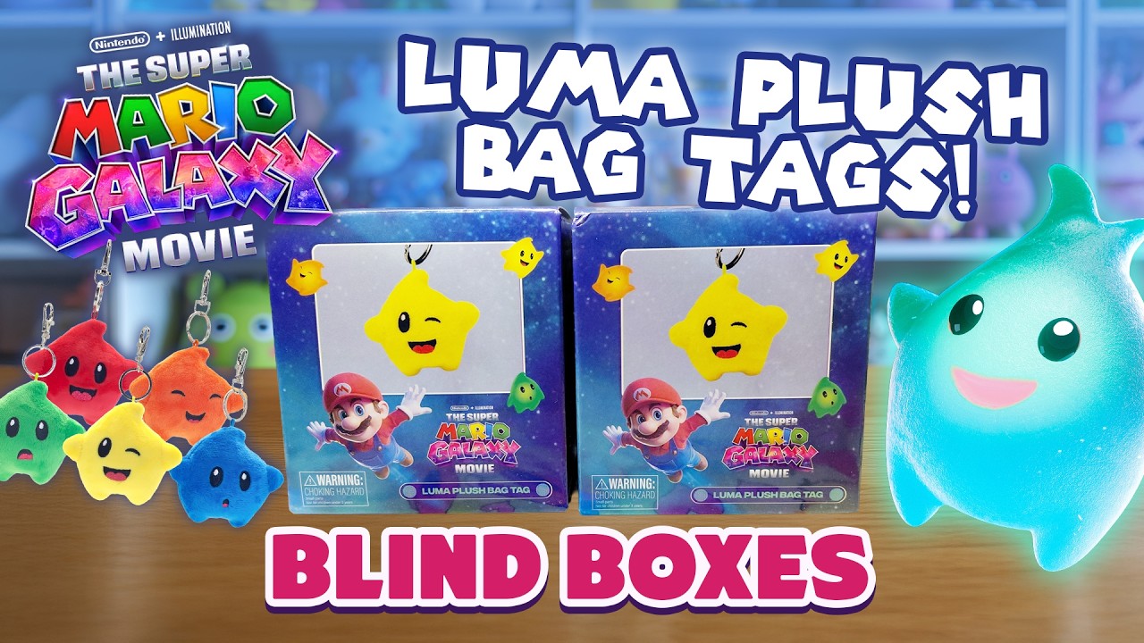 Super Mario Galaxy Movie Luma Plush Bag Tags! 📦🎉