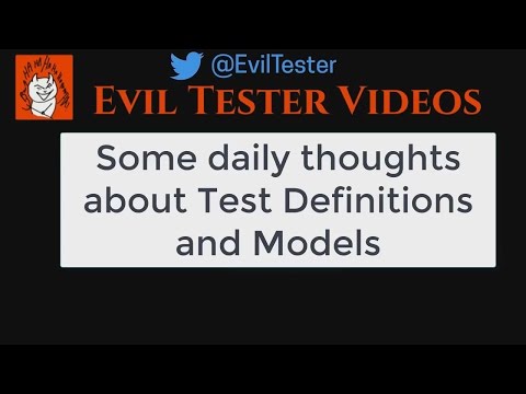Software Testing Definitions and Models - How and Why to Create your own Definition