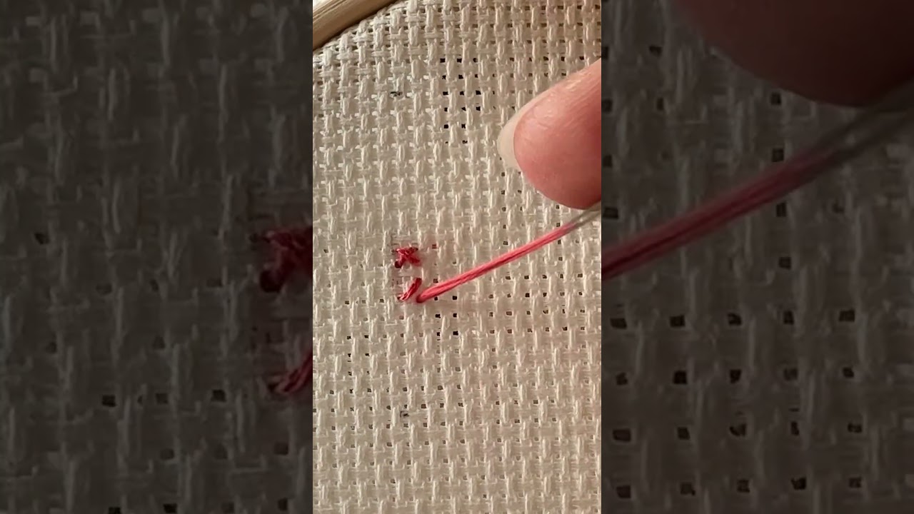 How to cross stitch #crossstitching #stitching #tutorial #crossstitchtutorial #crossstitch